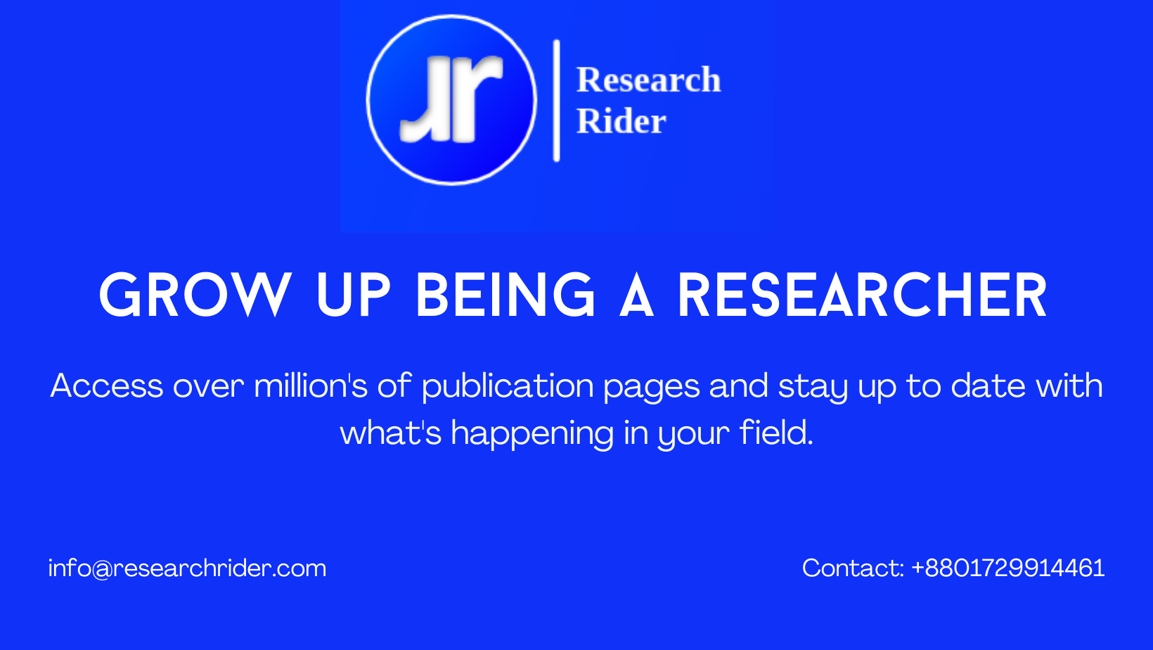 Research Rider | Services