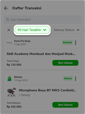 Bagaimana Cara Melihat Daftar Transaksi? | Tokopedia Care
