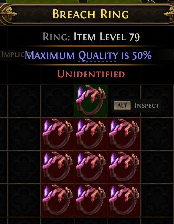 10 X Unidentified Breach Rings - Topic - d2jsp