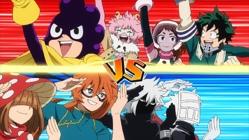 Class 1-A and 1-B swap teams during Joint Training Battle (MHA ...