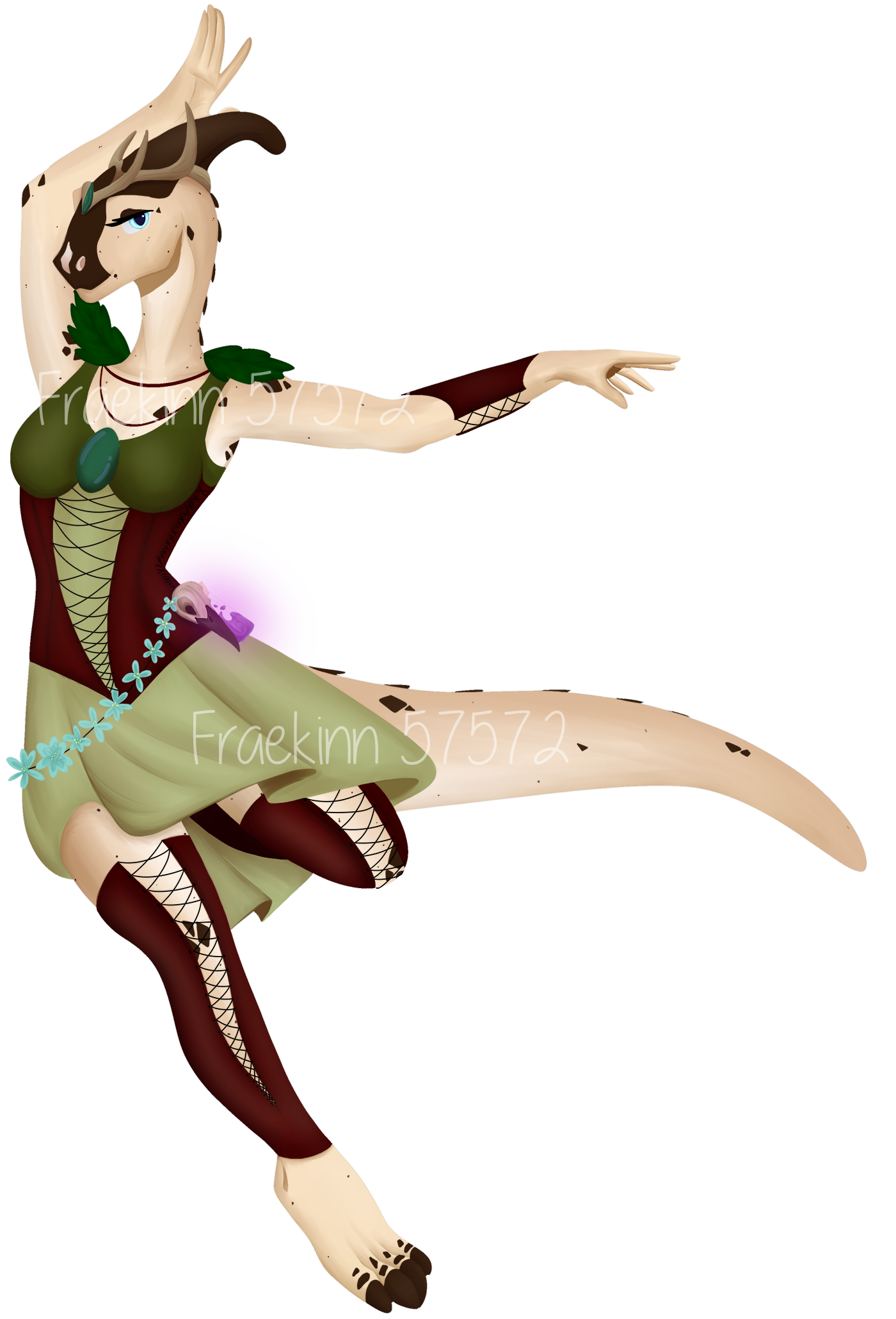 Druid Parasaur Anthro Adopt :|: Lioden