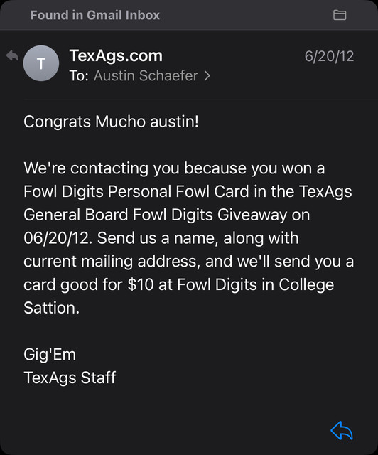 Raising Cane's giving you the finger today… | TexAgs