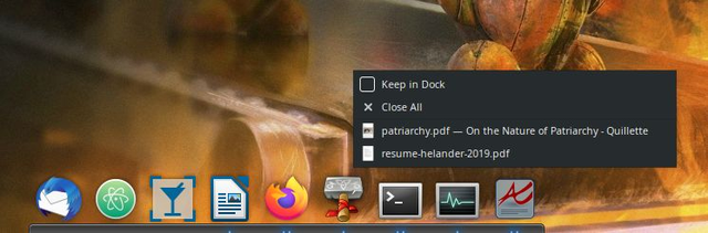 Found a smooth application dock - Plank. Simple, light weight and ...