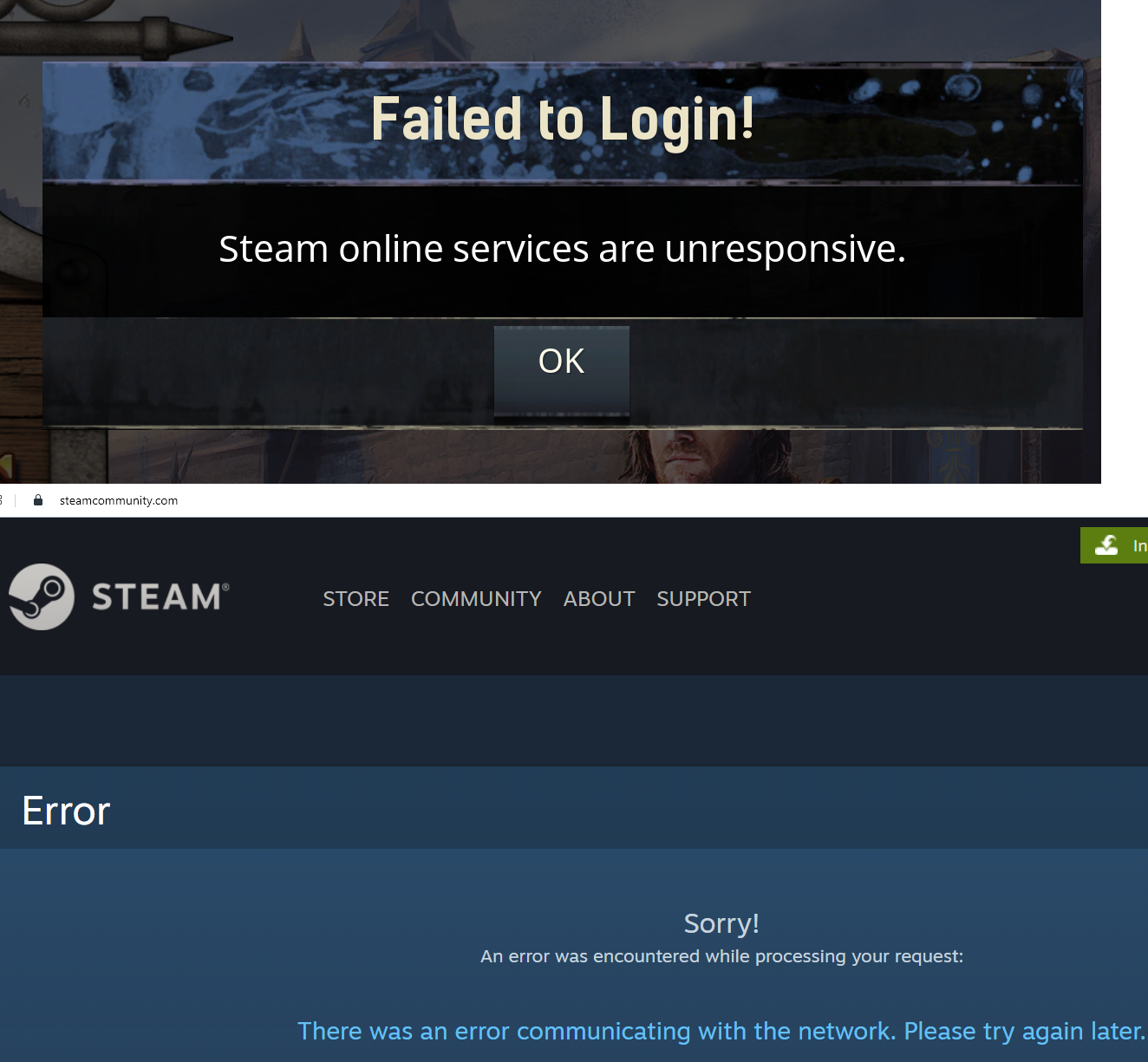 Failed to Login! - Steam online services are unresponsive : r/ConanExiles