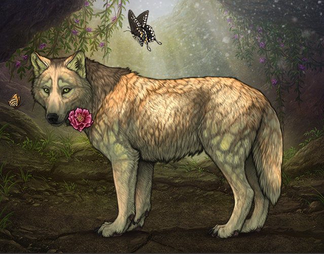 Cactus Cat Flower needs fixed on Default Adult pose wolves |:| Wolvden