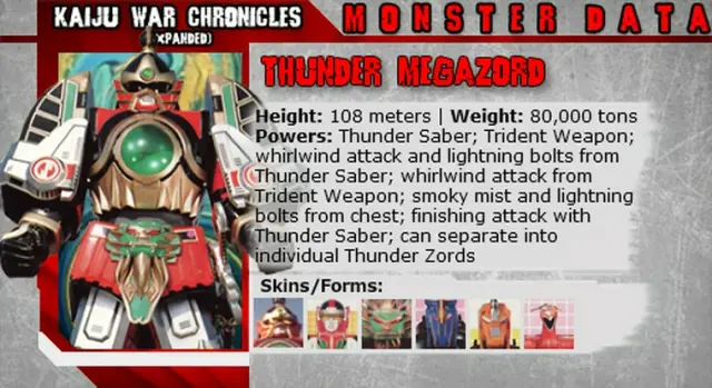 KWCE Match: Thunder Megazord and White Tigerzord vs Gigan (Showa ...