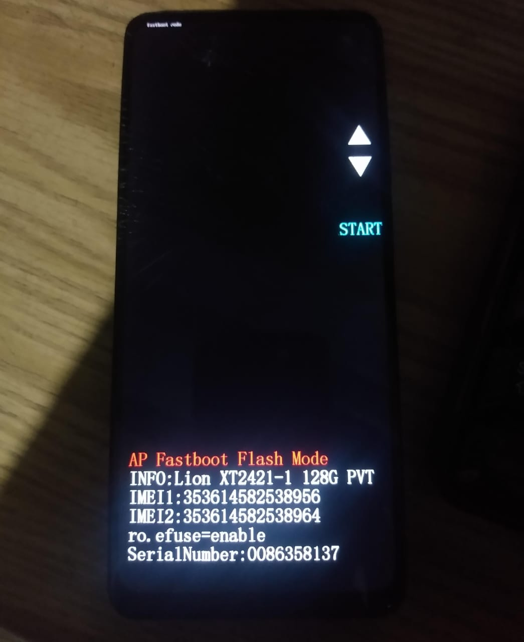 Question - Moto G04 XT2421-1 stuck on fastboot flash mode screen | XDA ...