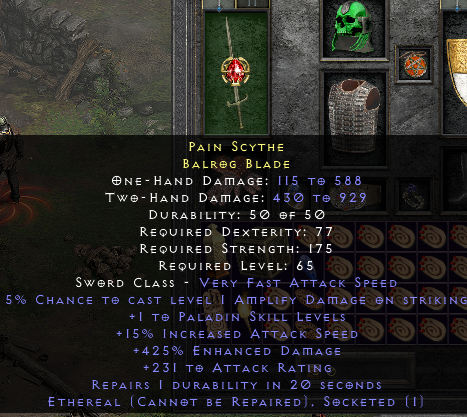 Top Erep Cruel Balrog Blade Amplify - Topic - d2jsp