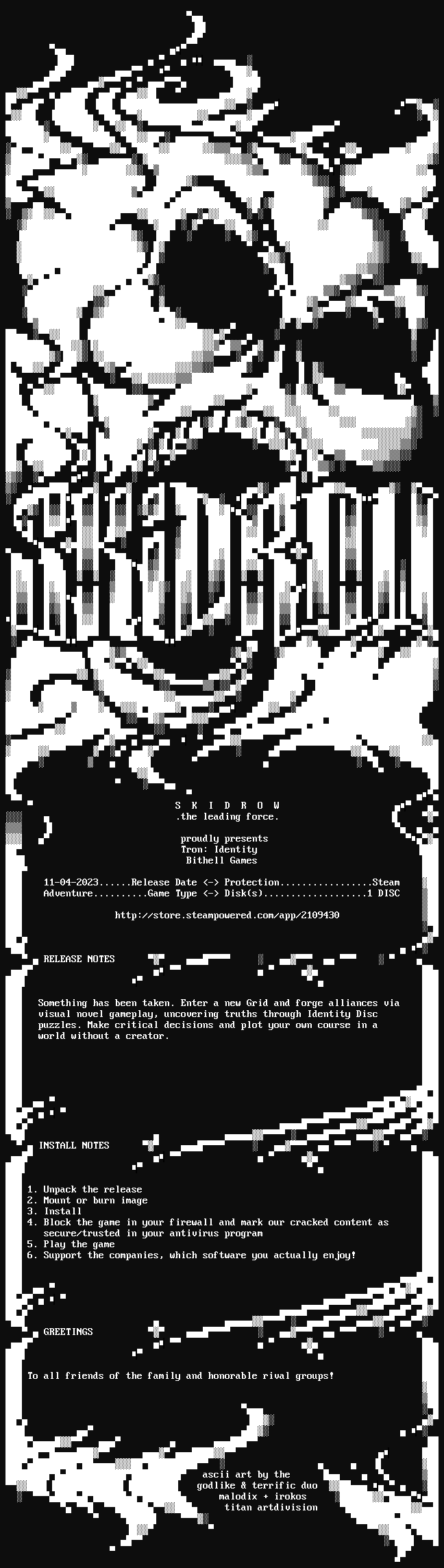 Tron.Identity-SKIDROW : r/CrackWatch