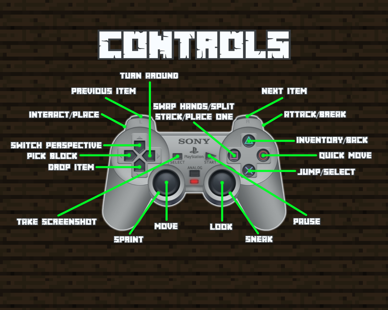 Скачать MCSX - Minecraft: PS1 Edition для Майнкрафт (Minecraft) [1.18.2]