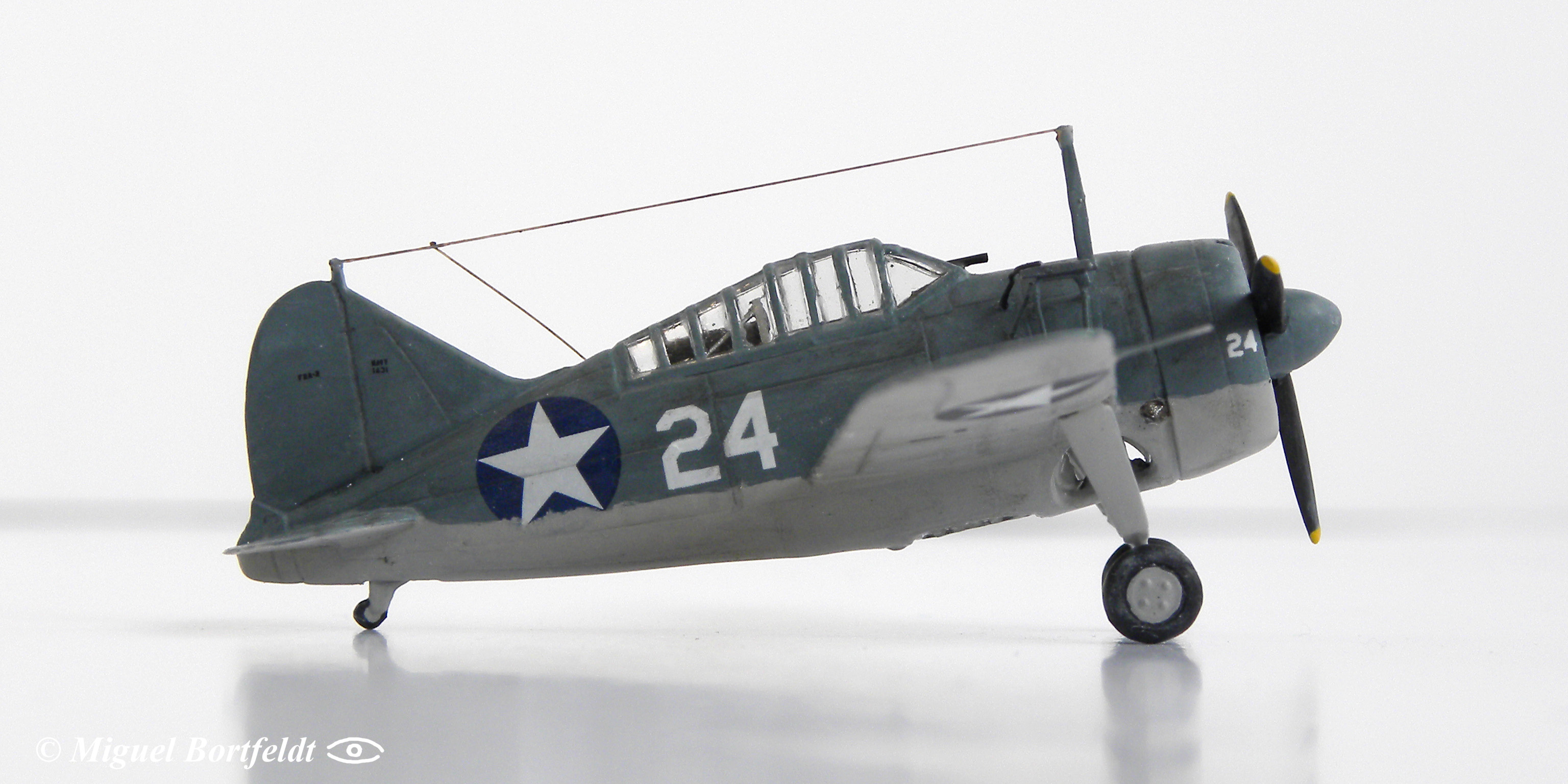 Brewster F2A-2 Buffalo - US Navy trainer - Ready for Inspection ...