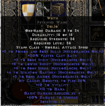 Gg White - Petrified Wand With Lower Resist - Topic - d2jsp