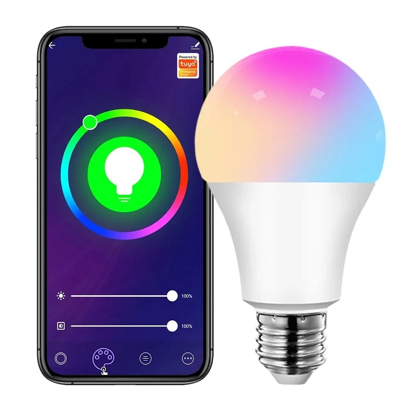 Bec LED Inteligent, 9W, WiFi, Compatibil cu Google Assistant si Alexa ...