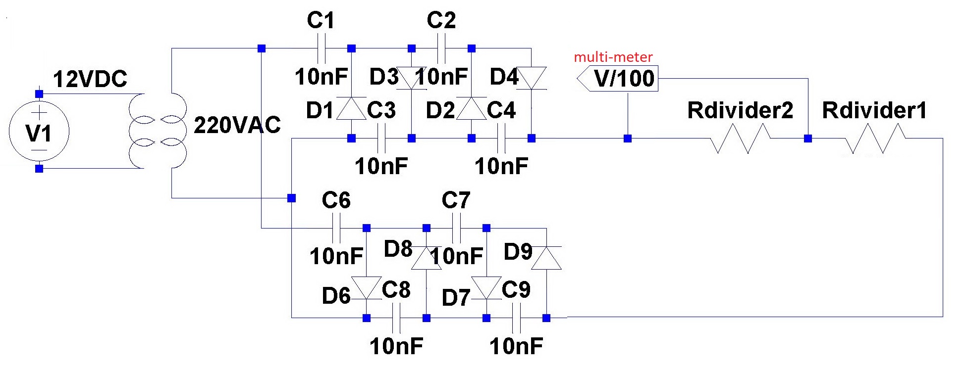 3 pin mini voltmeter connection. | All About Circuits