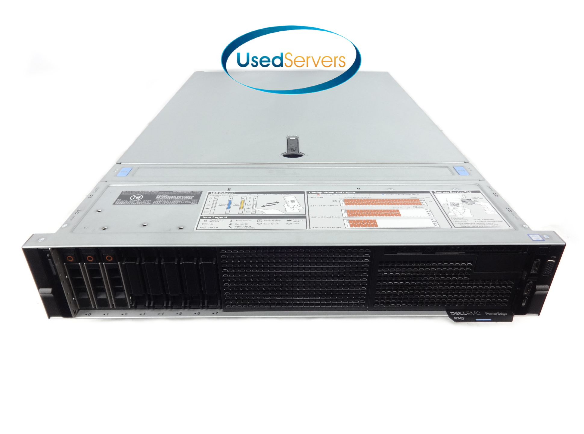Dell R740 8SFF Server 128GB 2xGold 6130 2.1GHZ=32Cores 3x1.8TB 12G SAS ...