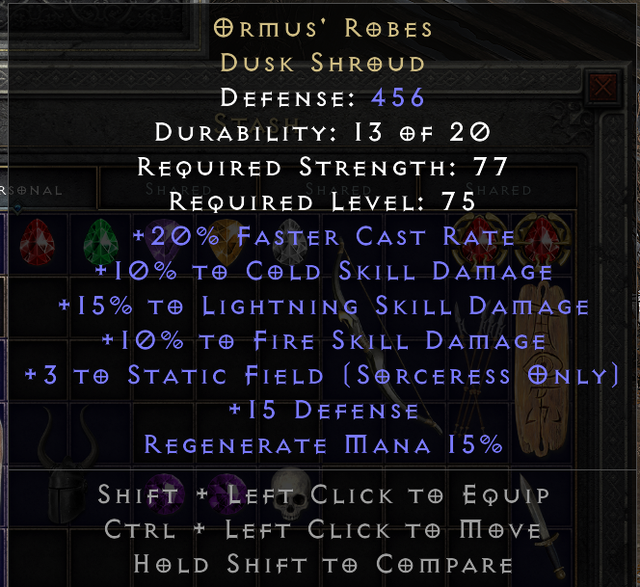Ormus Robes Static Field - Topic - d2jsp