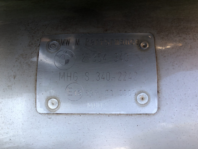 BMW M Performance Exhaust - fits F30/F32 335i & 435i etc | Parts and ...
