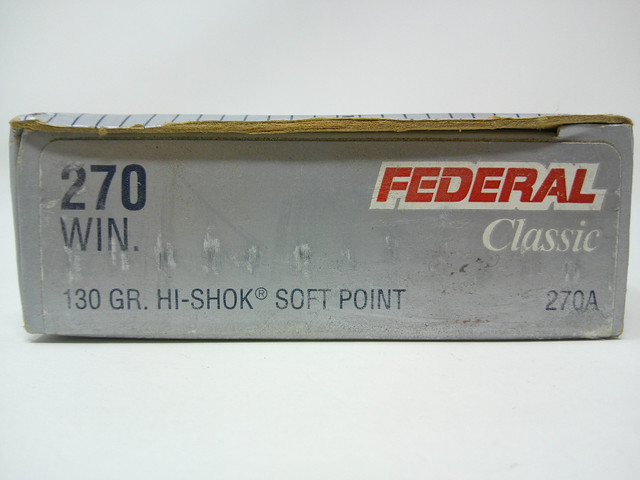 Federal 270 Win Ammo .270 Winchester Ammunition (20) - Rifle Ammo at ...