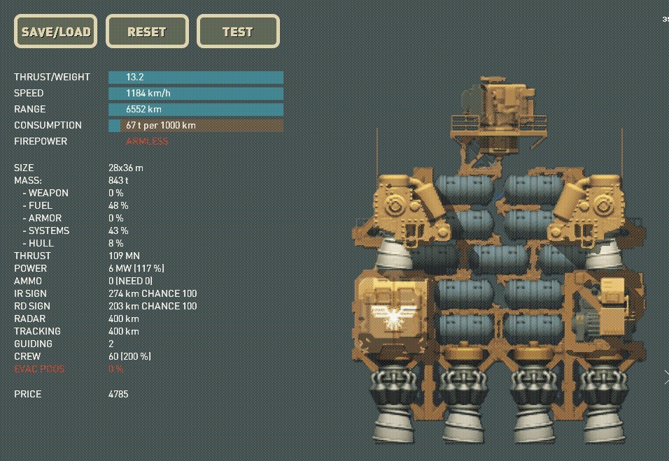 The Jeune École of Highfleet; a minimalist ship pack of fast, fuel ...