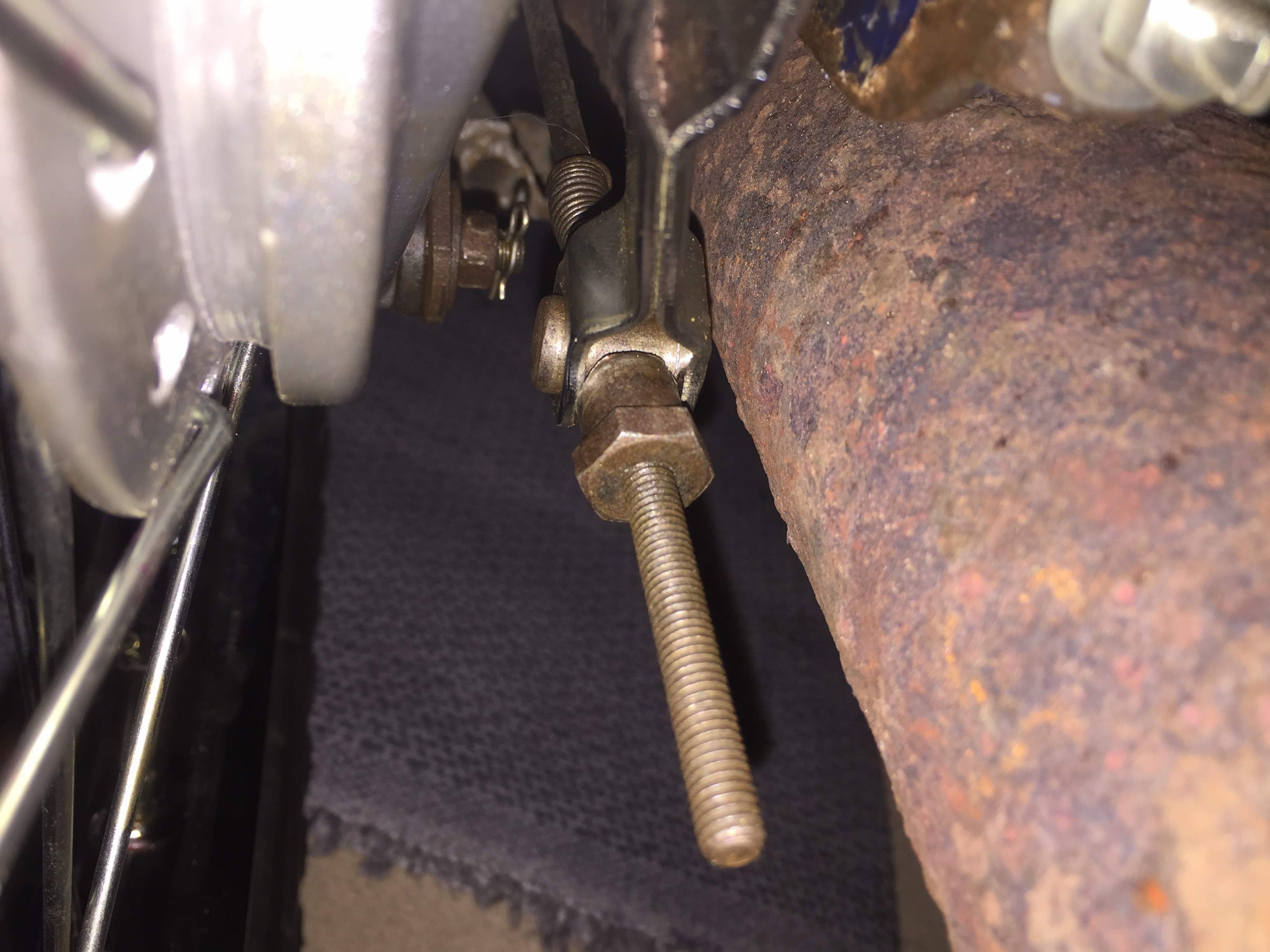 Rear brake adjusting rod. - C90Club.co.uk