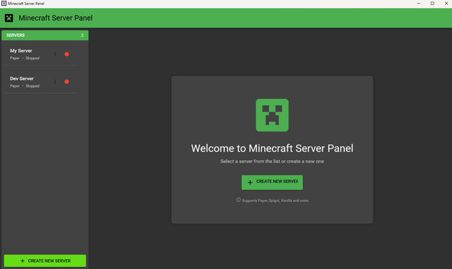 Windows minecraft server panel | SpigotMC - High Performance Minecraft ...