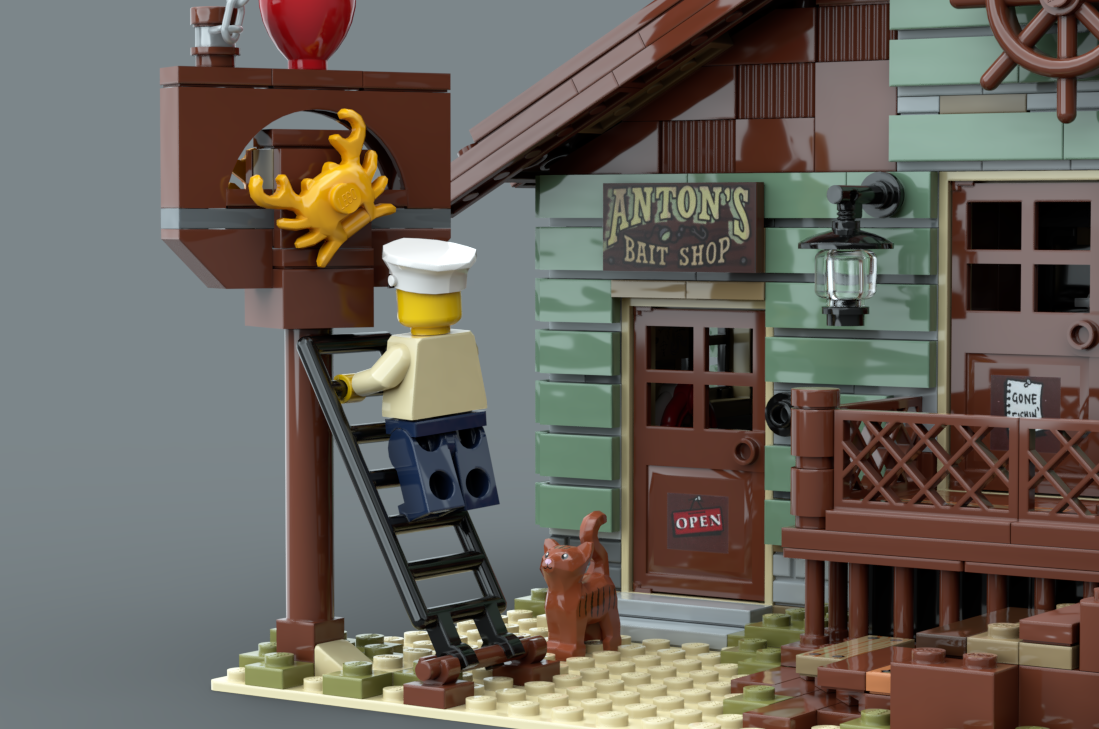 LEGO MOC-50643 OLD DOCK INN - 21310 Modification Build by sleek_bricks ...