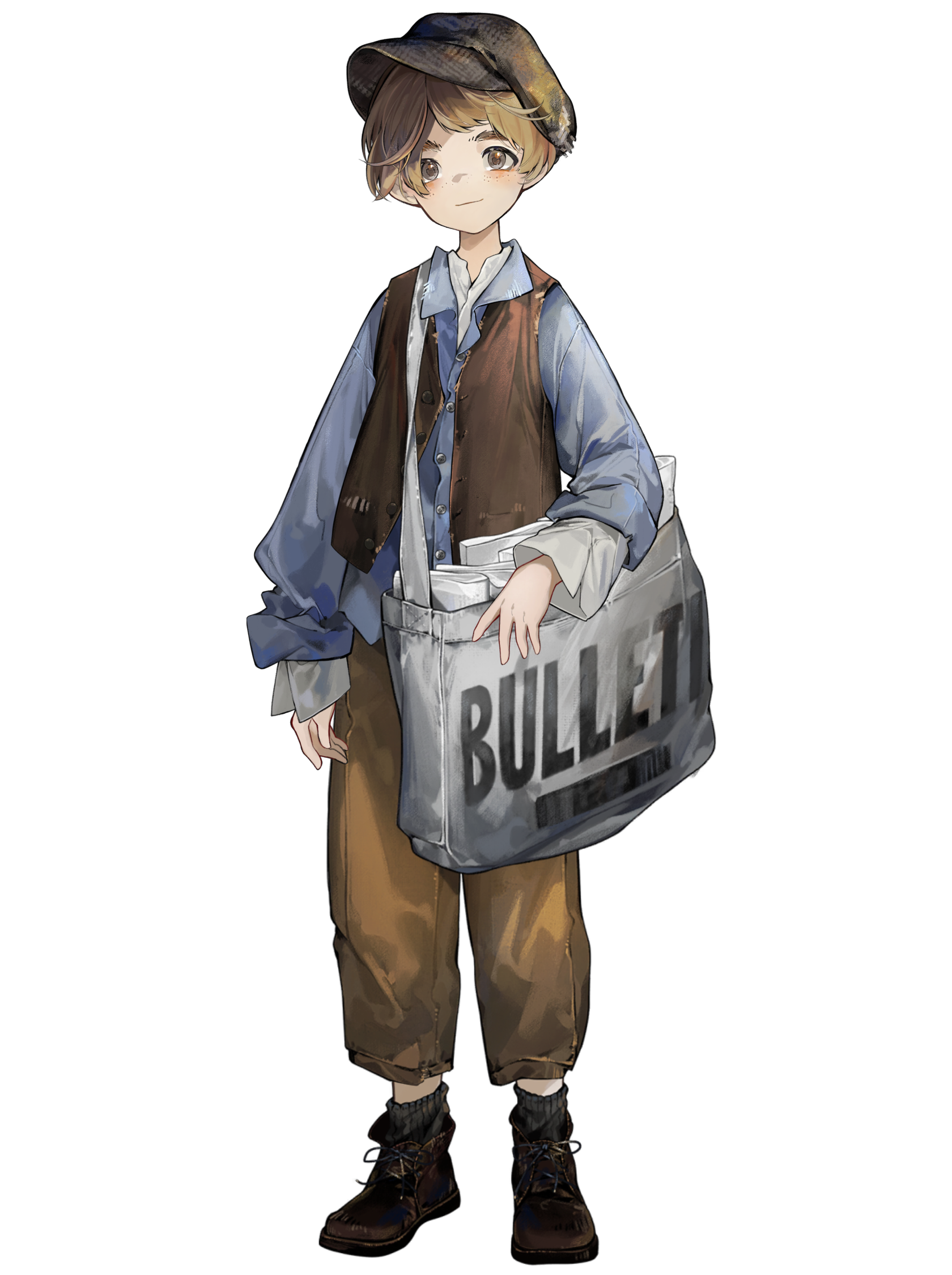 Newsboy | Character design, Character art, Concept art characters