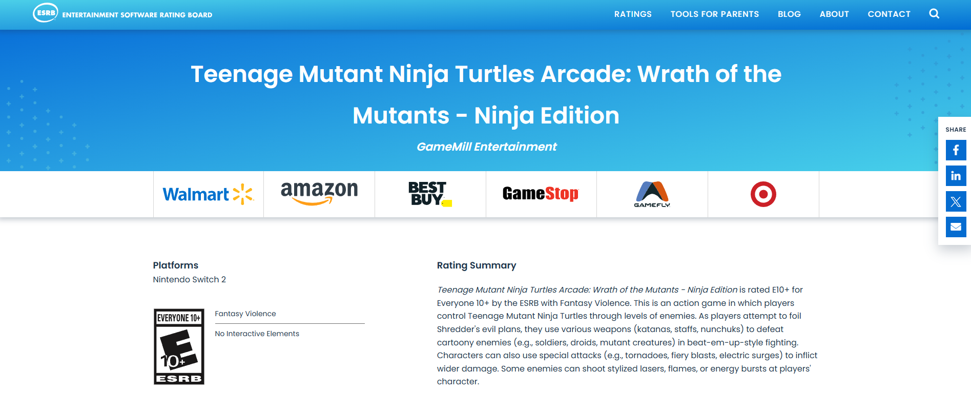 Teenage Mutant Ninja Turtles Arcade: Wrath of the Mutants - Ninja ...
