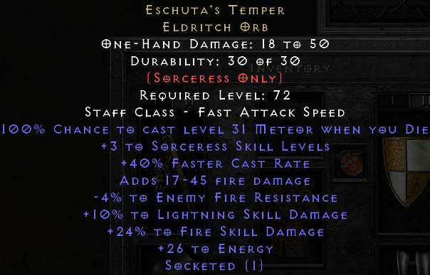 Flickering Flame + Eschuta Fire - Topic - d2jsp