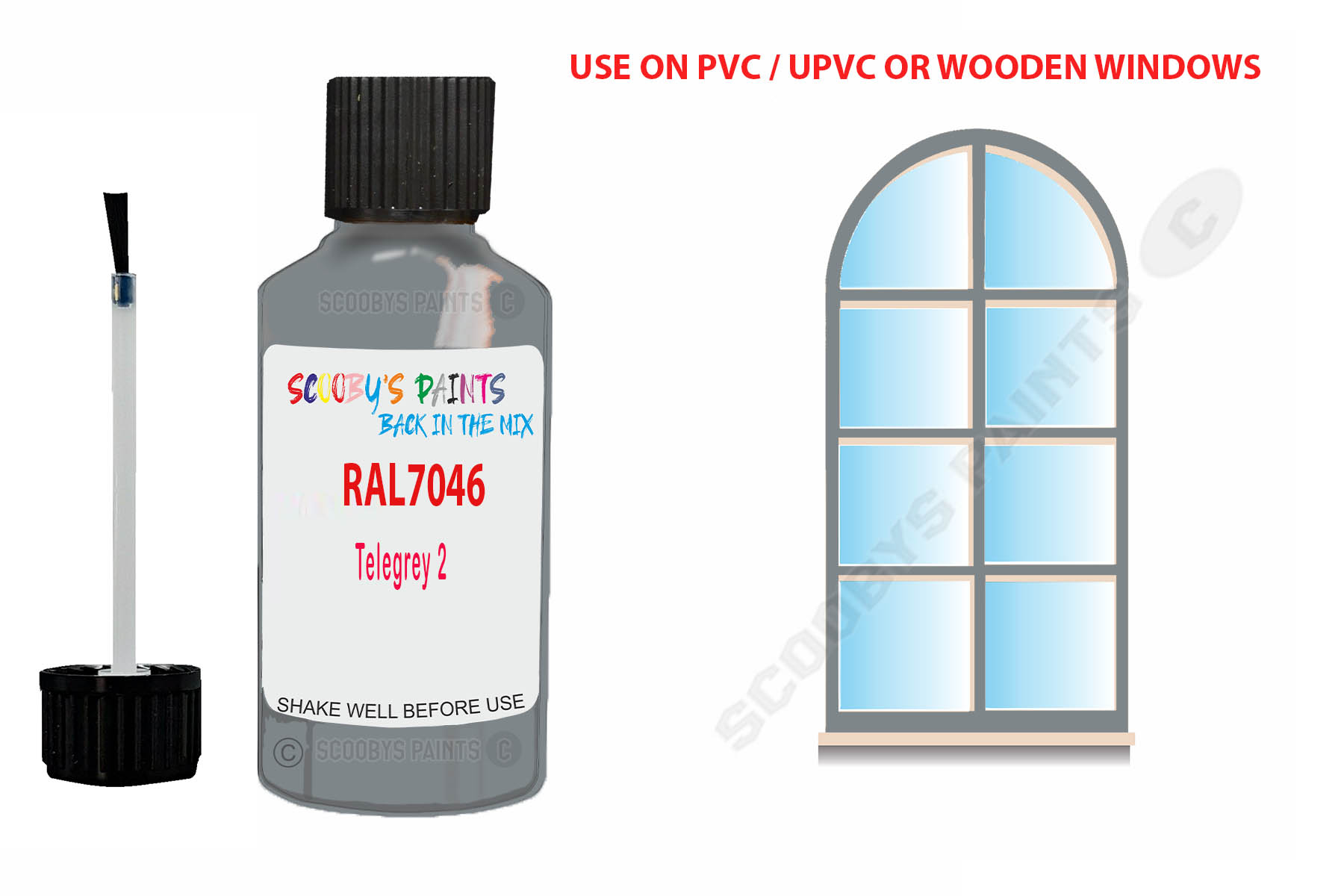 paint for plastic RAL7046 Telegrey 2 Window Door PVC UPVC Wood Gloss ...