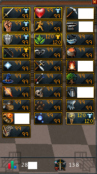 Selling Maxed Rs3 Acc +2800 /5 skills 200m/2 skills 120/1.6B Exp/Lvl ...