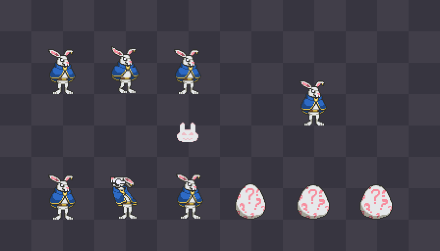 2D Pixel Art Mad Rabbit Boss Sprites by Elthen's Pixel Art Shop