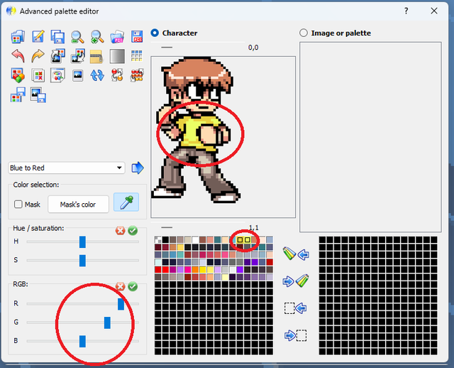 Tutorial on Palette Making? - [ MUGEN SOFTWARE Q&A ] - Mugen Free For All