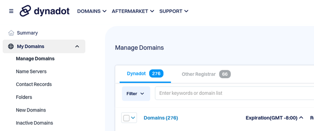 Cool feature at Dynadot to keep track of your domains at other ...