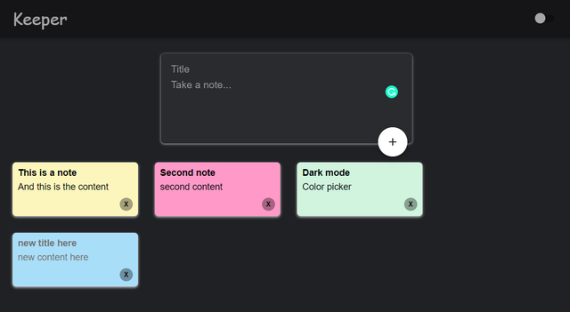 GitHub - salgadopietrini/keeper-app: Clone of the Google app Keep ...