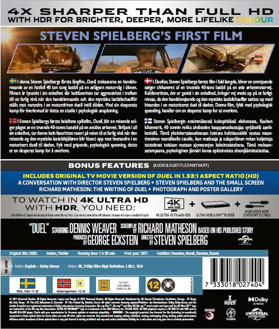 Duel 4K UHD (1971) - Nov 14 - Page 19 - Blu-ray Forum