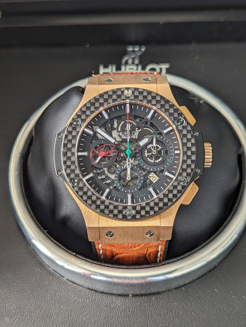 FS: Hublot Rose Gold Big Bang Aero Carbon Fiber Skeleton Ferrari ...