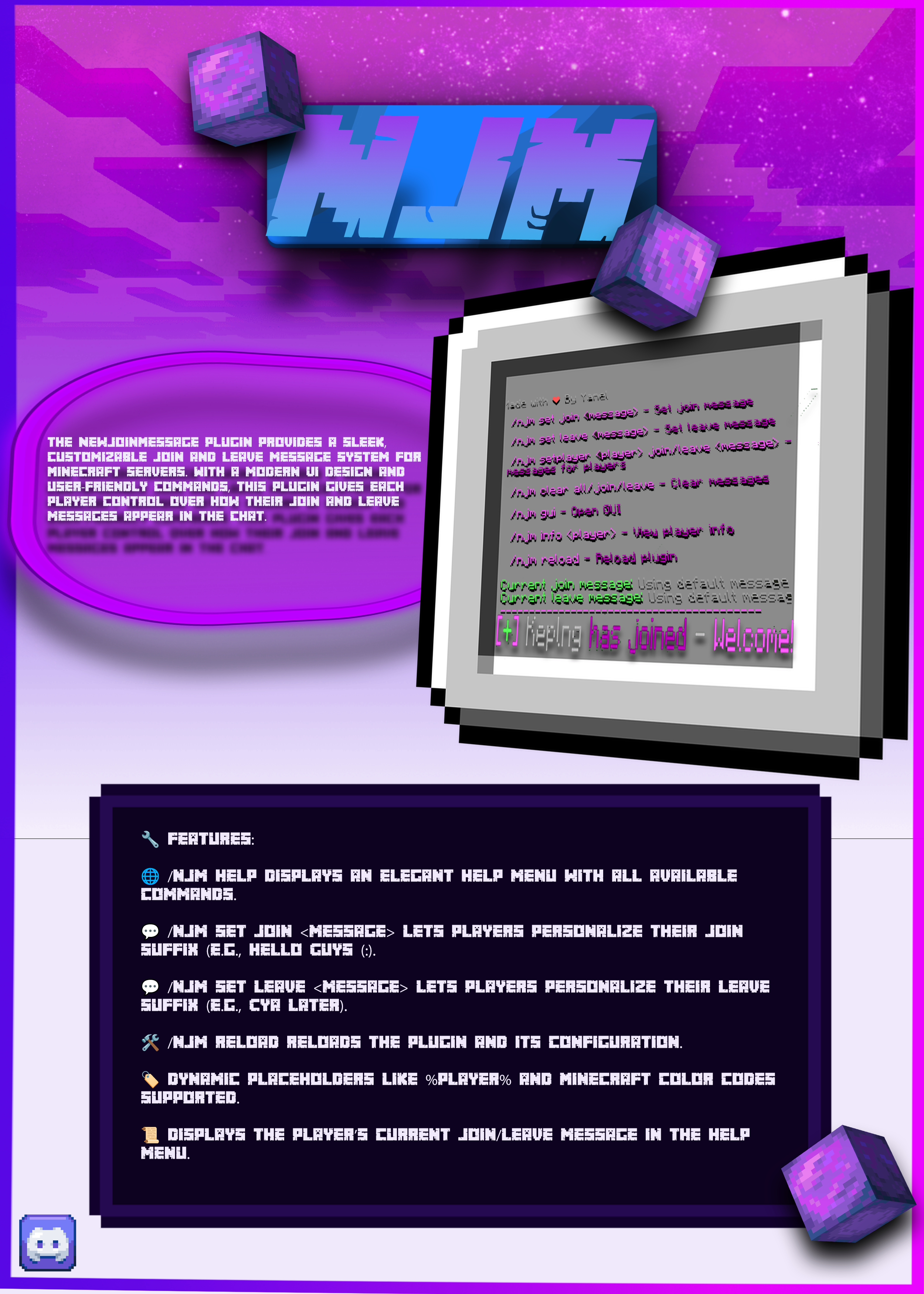 NewJoinMessage - Custom Join/Leave Messages for Each Player with Fully ...