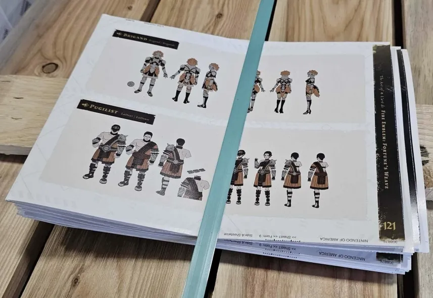 FIre Emblem Fortune's Weave Potential Artbook page leak? | ResetEra