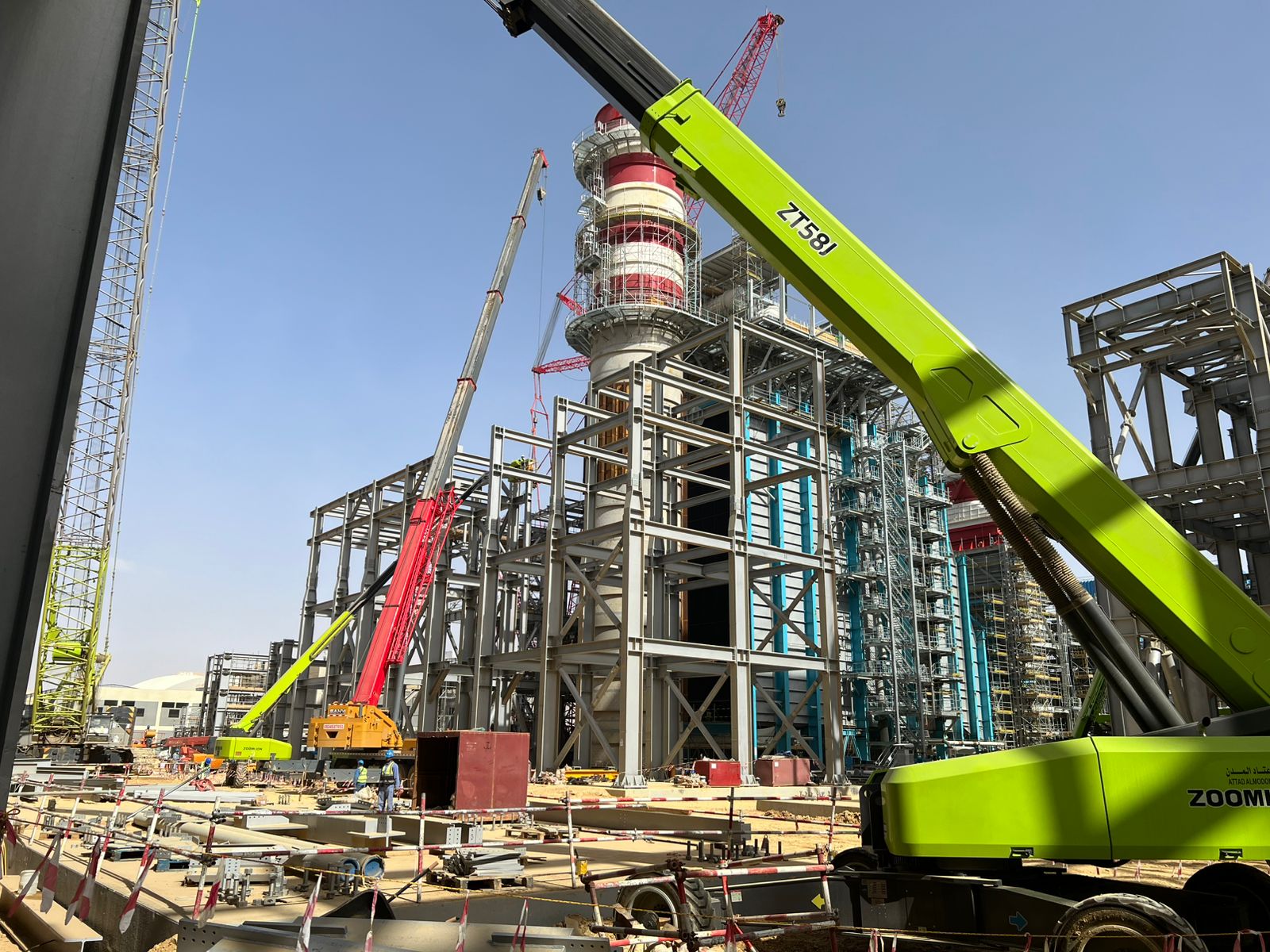 Main Rack steel structure installation at HRSG13 area hosted at ImgBB ...