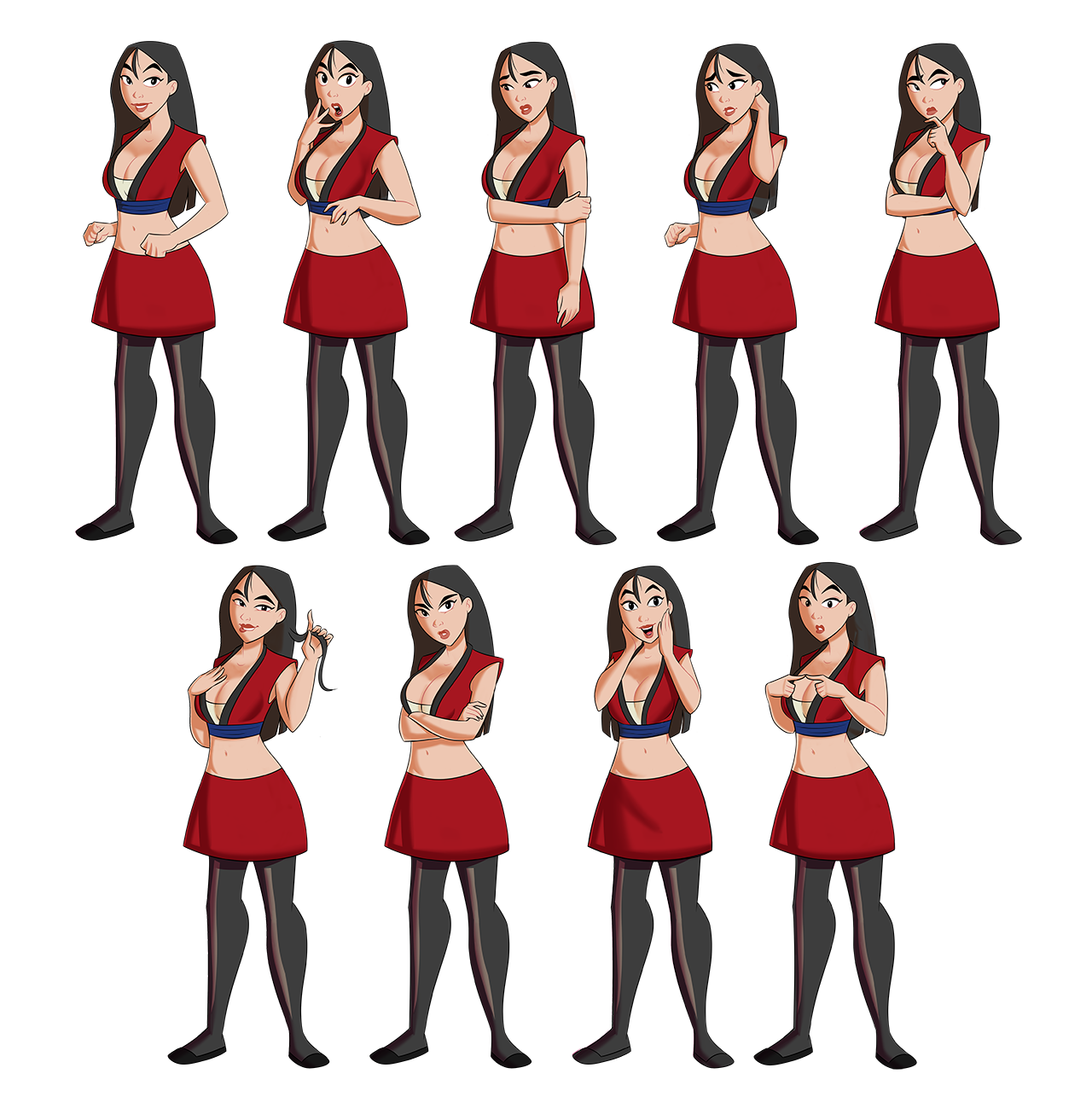 [Conquered Hearts] Mulan Sprites preview : r/NSFWgaming