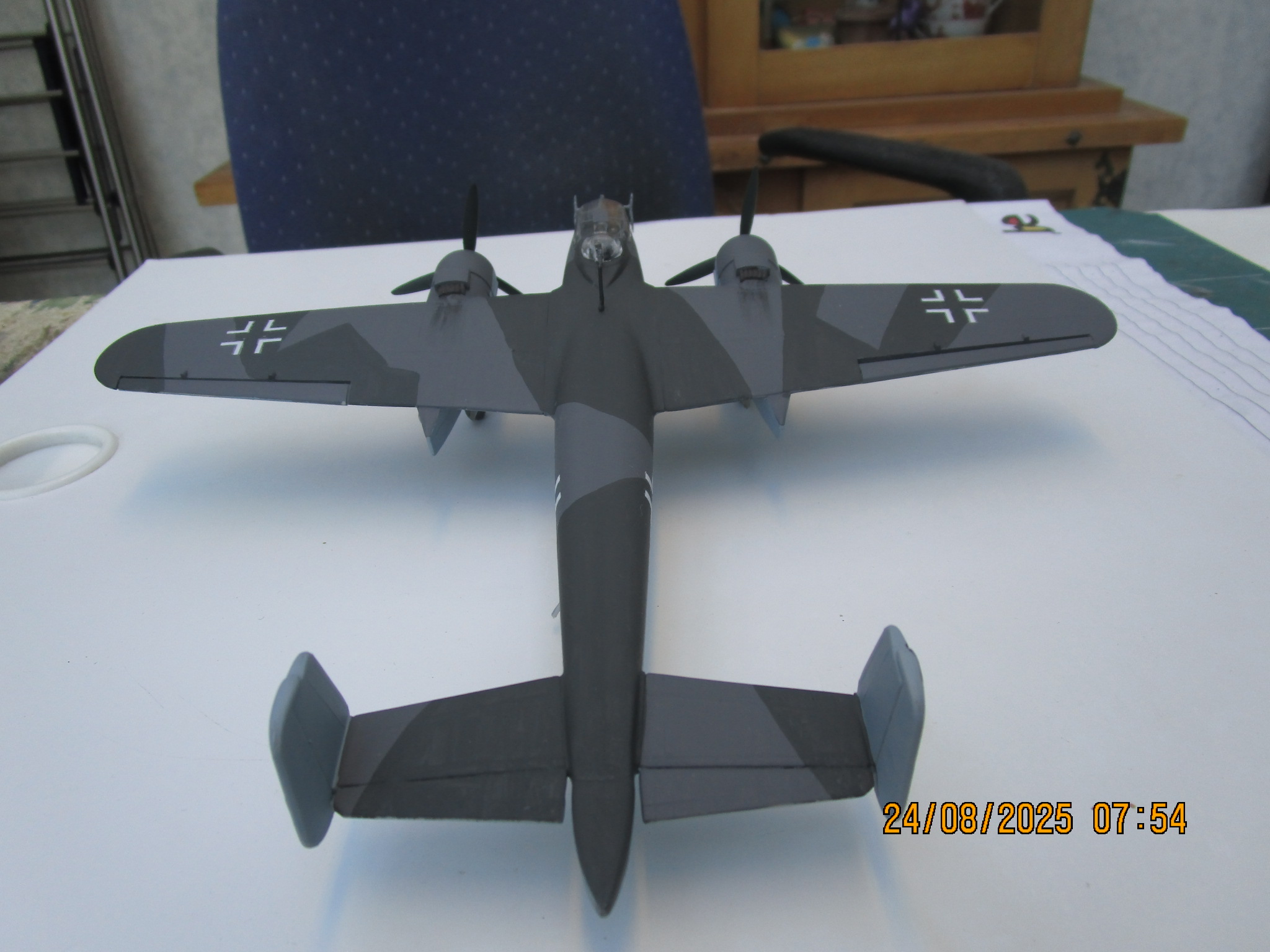 Dornier 217 J2 4/NJG 3. Grove, Denmark 1942. Old Airfix kit in 1/72 ...