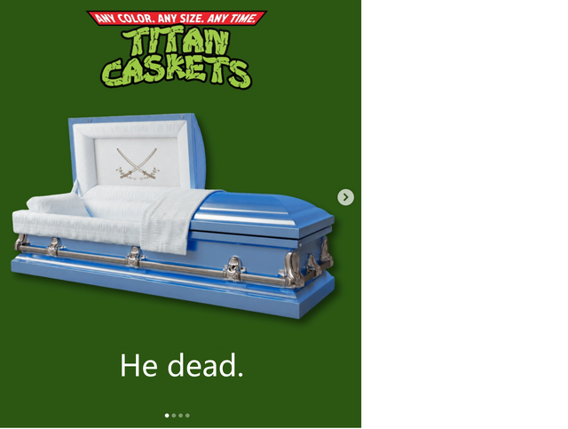 Cowabunga! Get ready to be buried like a Teenage Mutant Ninja Turtle ...