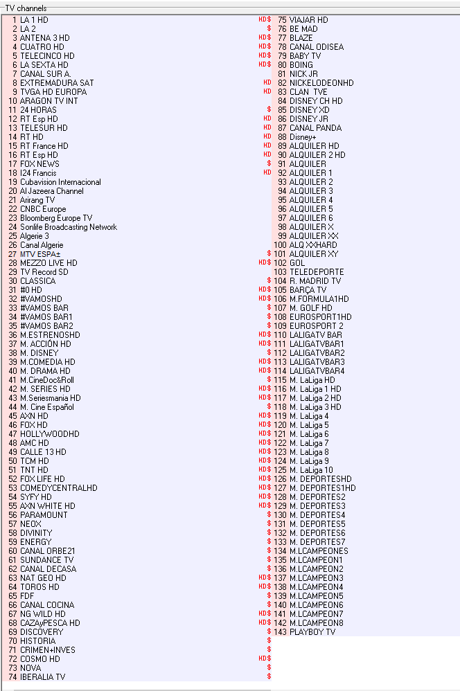 Lista de canales para Viark Droi - 4 - VIARK DROI >> viark canales ...