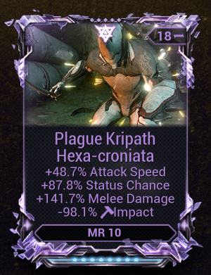 Plague Kripath +s +md +sc -imp - Trading Post - Warframe Forums