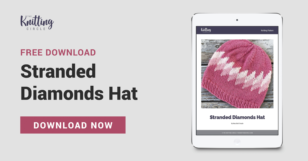 Stranded Diamonds Hat | The Knitting Circle