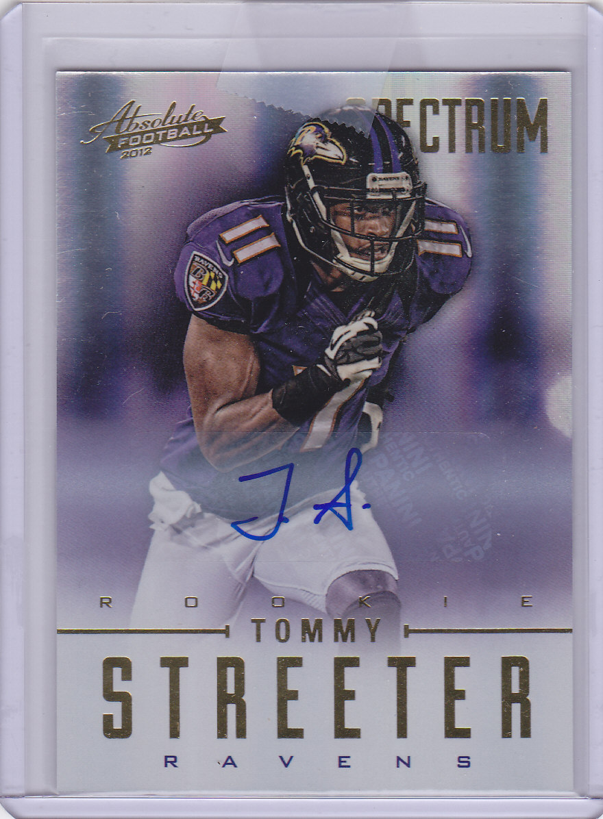 2012 Tommy Streeter Absolute Spectrum Auto RC 168/299 #188 (A447) $6 ...