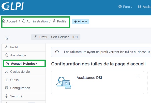GLPI 11 - Lien tuiles Formulaire [résolu] / Installation GLPI sur Gnu ...