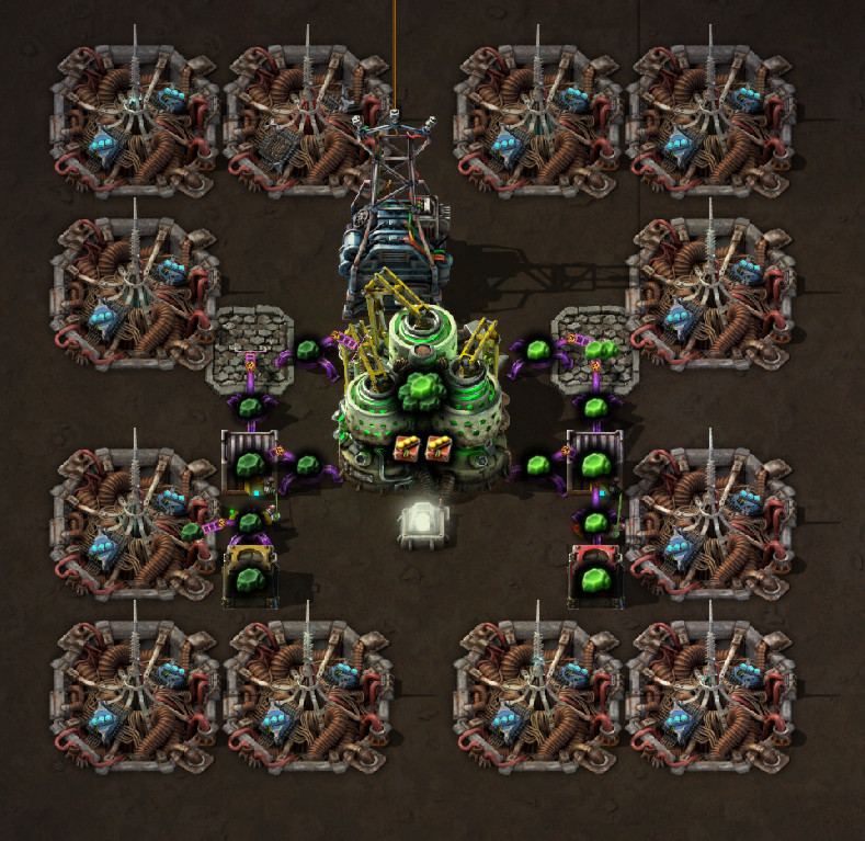 Automated Kovarex, Tile-able and Fully Beaconed. : r/factorio