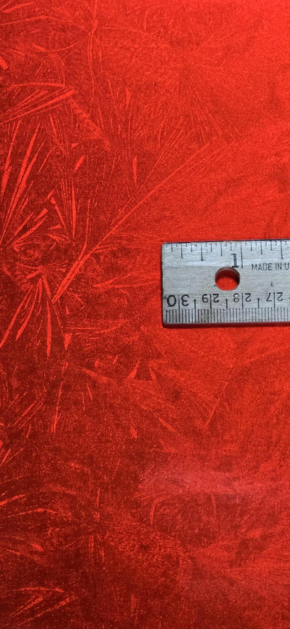 24" x 10 foot Fluorescent Red Galvanized